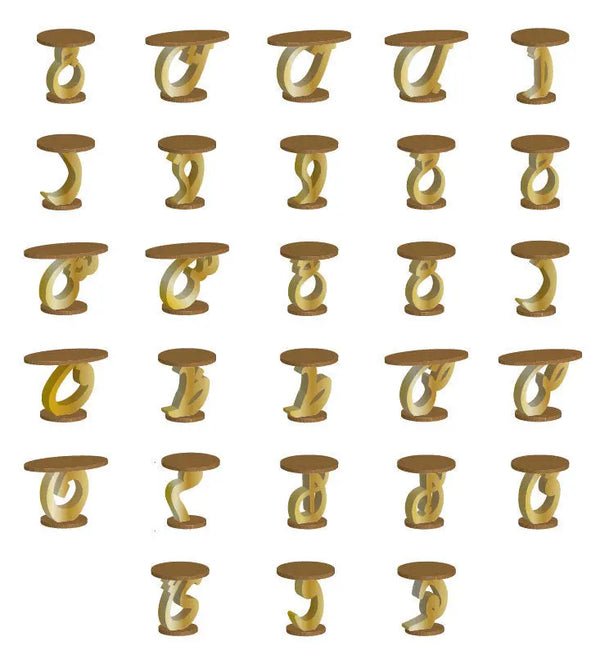 Kashida - Letter Side Tables – Kashida Design